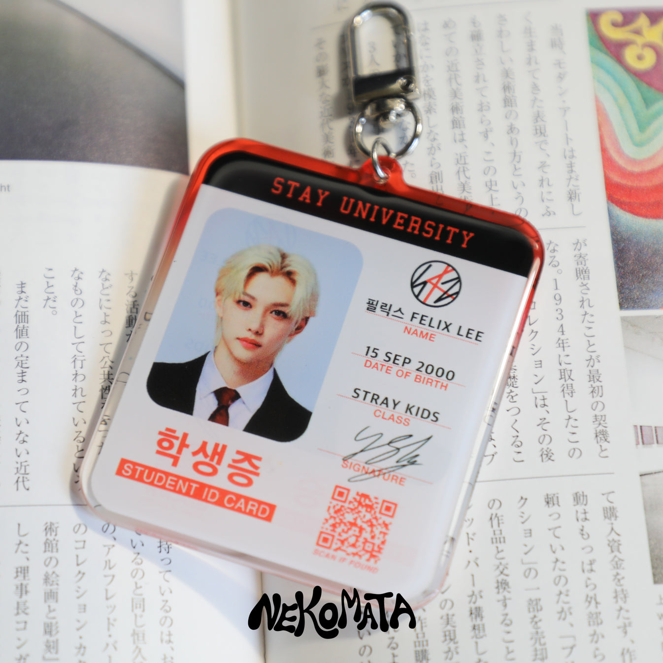 FELIX STUDENT ID KEYCHAIN – Nekomata